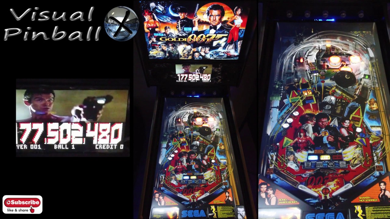 007 goldeneye visual pinball cabinet gameplay (vpx) - YouTube