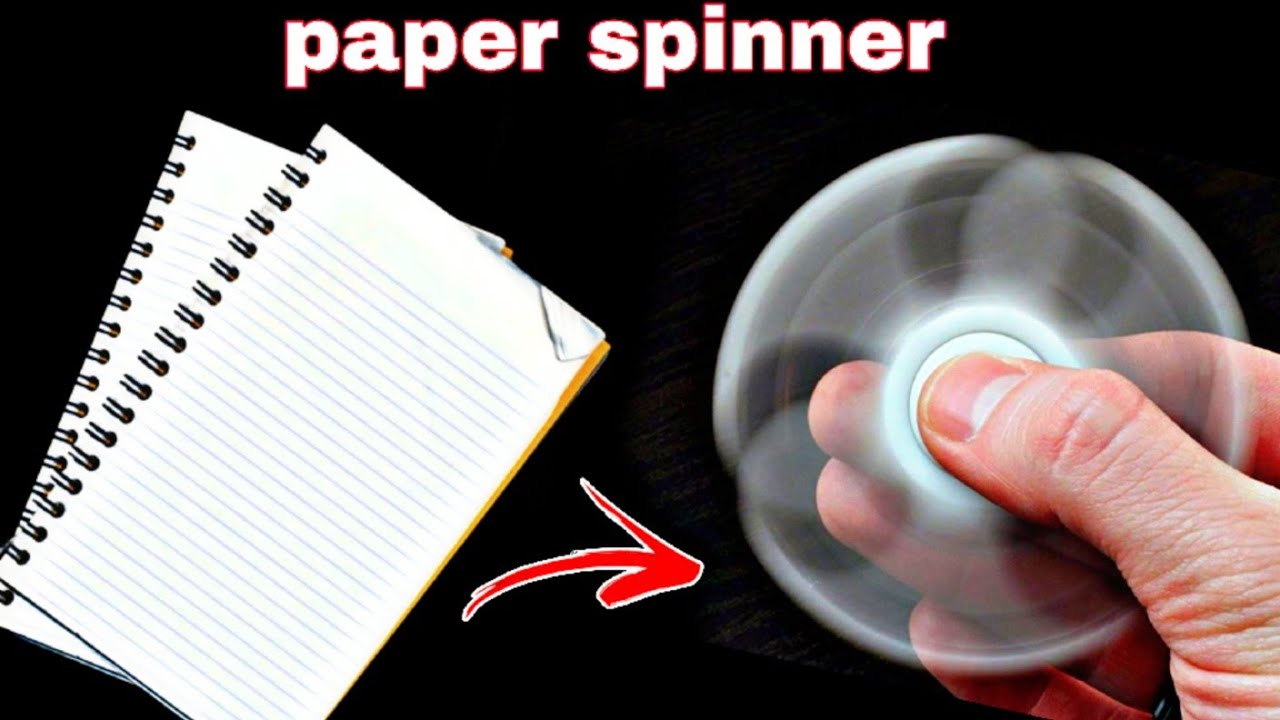 how to make a spinner with paper 😱 spinner kese banaye - paper craft ...