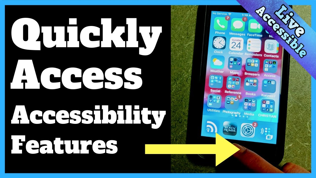 Accessibility Shortcut for iPhone and other iOS devices #LiveAccessible ...
