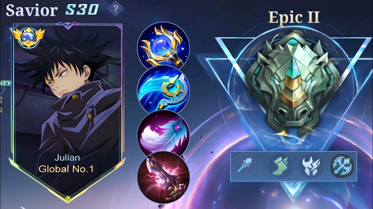 NEW META JULIAN BEST BUILD AND EMBLEM SET IN S30 ( julian best build ...
