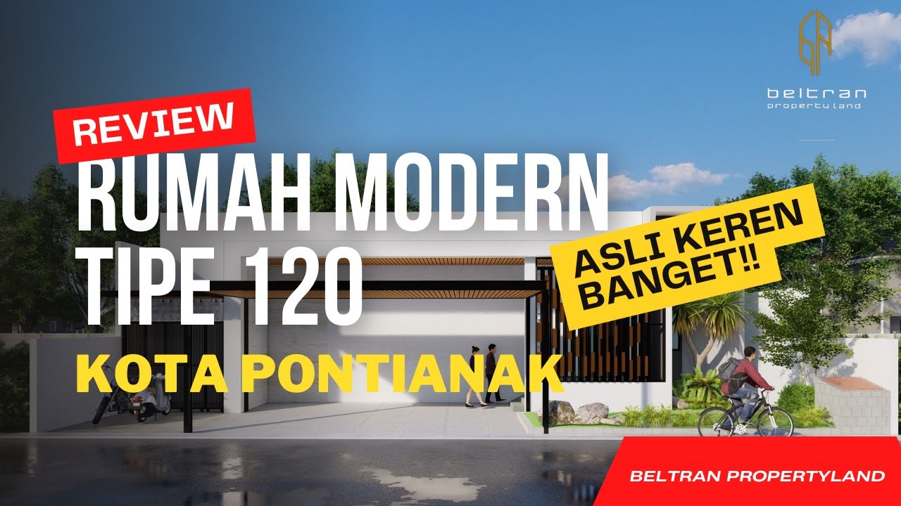 New Desain Rumah Tipe 120 Dengan Nuansa Premium - YouTube