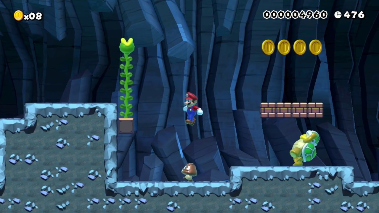 Super Mario Maker Levels: "Underground Giants" - YouTube