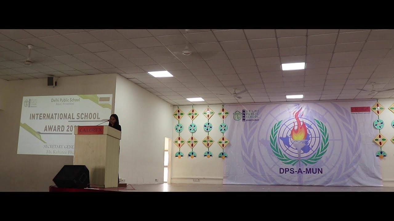 DPS-BOPAL AHMEDABAD MUN2018-19 - YouTube