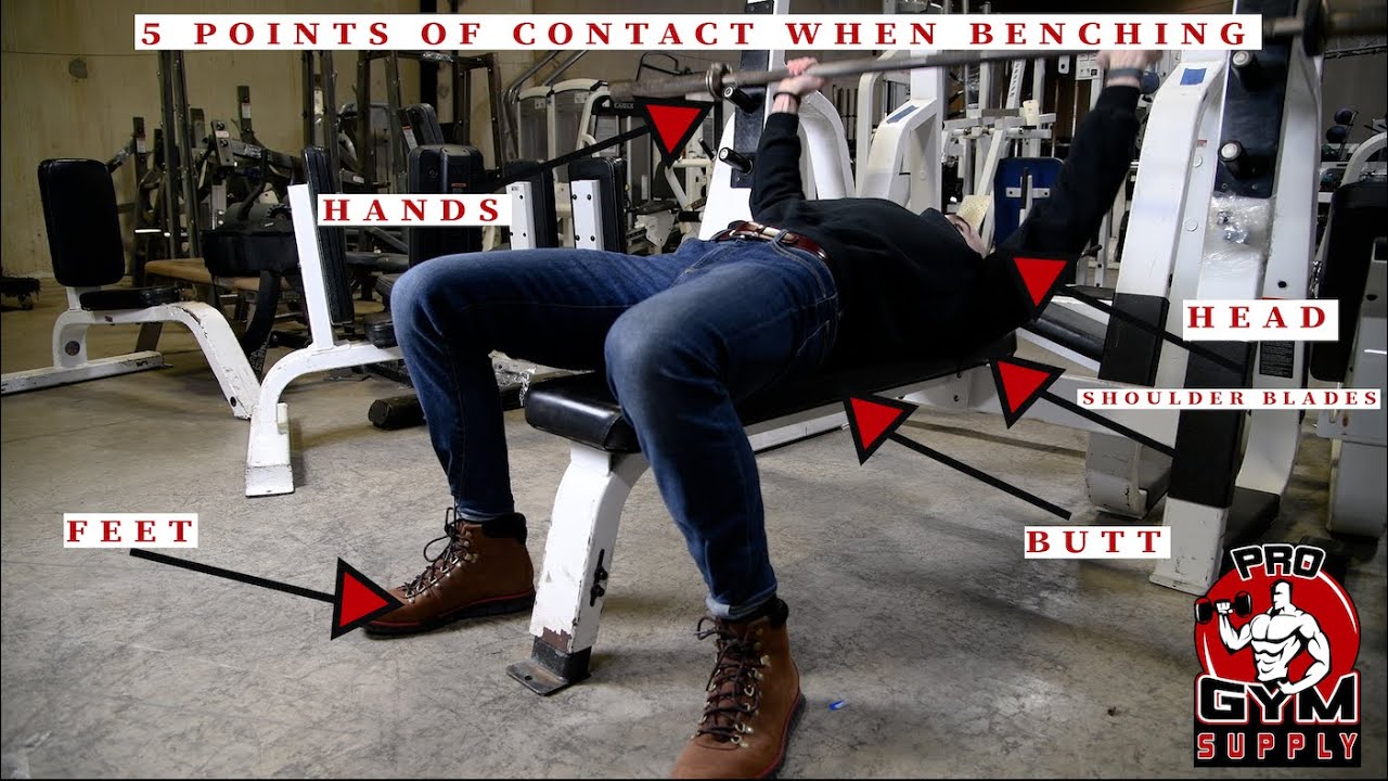 How to Bench Properly (5 Points of Contact) - YouTube