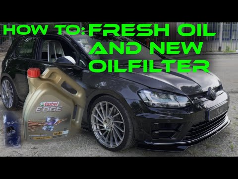 OIL CHANGE AND NEW OIL FILTER 2.0 TFSI (GOLF R) / Easy how to with all ...