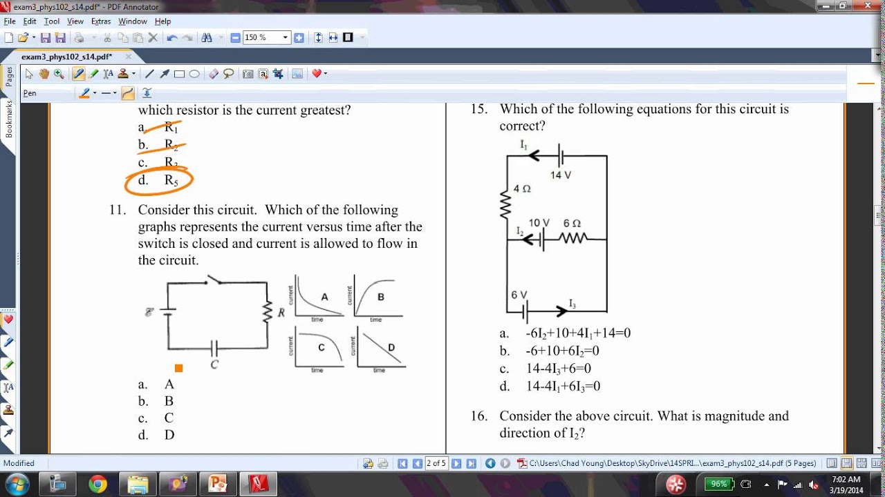 exam3 phys102 s14 - YouTube