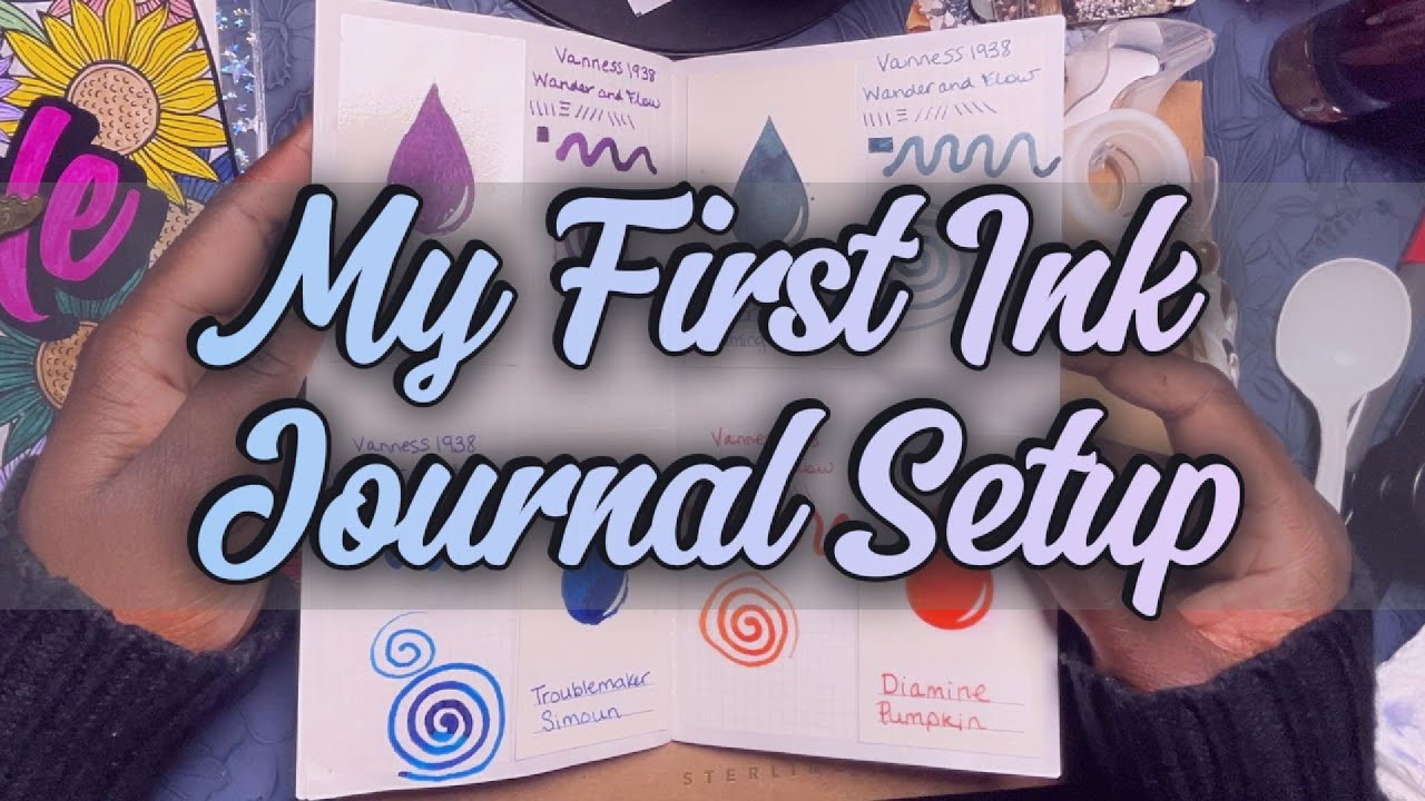 Starting My First Ink Swatch Journal | Ink Samples from Vanness 1938 ...
