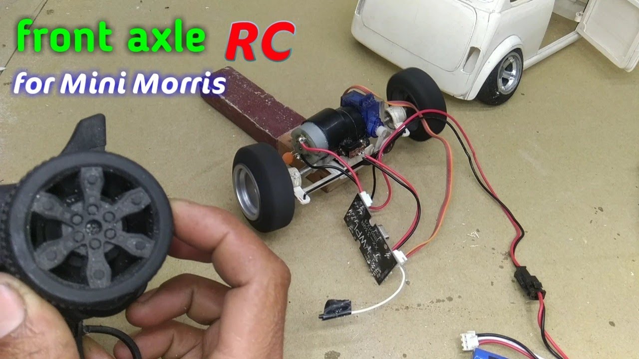 MAKE A FRONT DRIVE WHEEL FOR A MINI MORRIS RC CAR #mrbean - YouTube