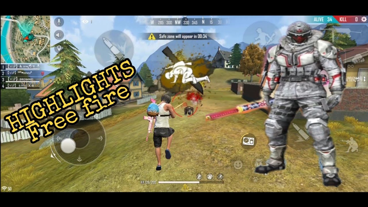 FREE FIRE : HIGHLIGHTS GAMEPLAY 😲😱 - YouTube