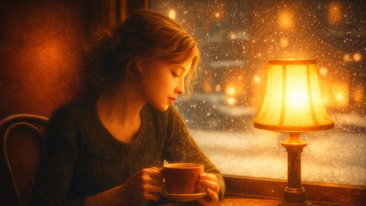 A Quiet Sip in the Snow ️ | Smooth Jazz • Retro Café • Relaxing ...