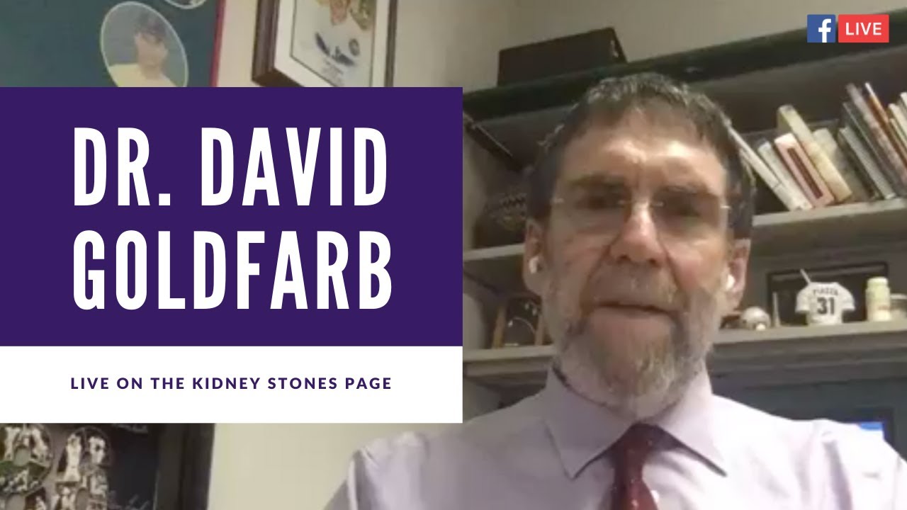 Dr. David Goldfarb Live on the Kidney Stones Page - YouTube