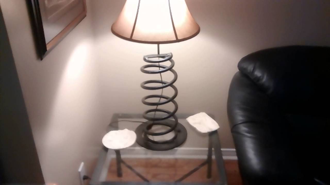 Lamp from an Auto Spring - Easy Welding Projects - YouTube