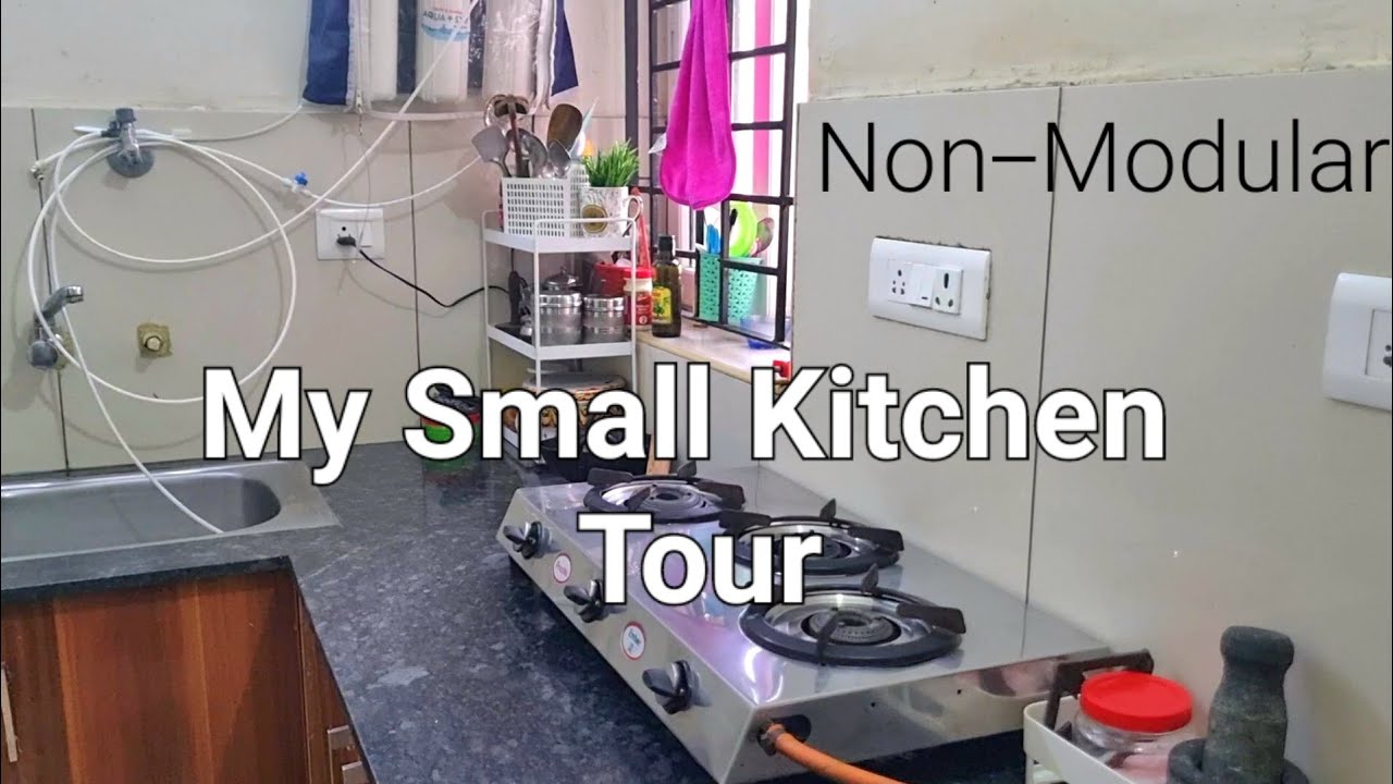 My small kitchen tour || My Non-modular kitchen tour || 2023 - YouTube