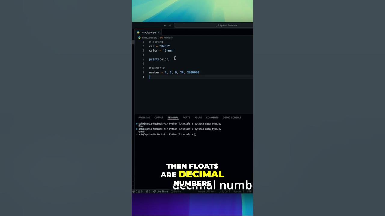 Understanding numeric data types in Python! ⚡️ - YouTube