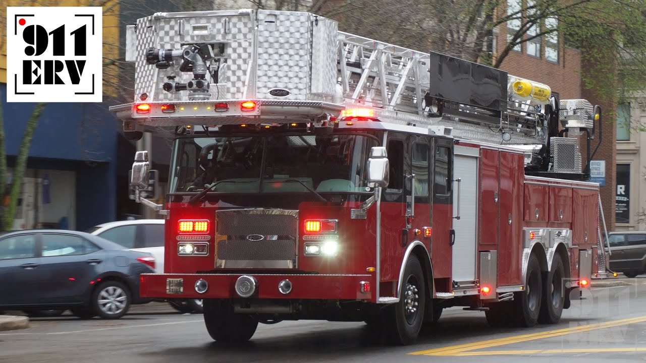 Manchester Fire Trucks Responding | Truck 1, Rescue 1, and Engine 6 ...