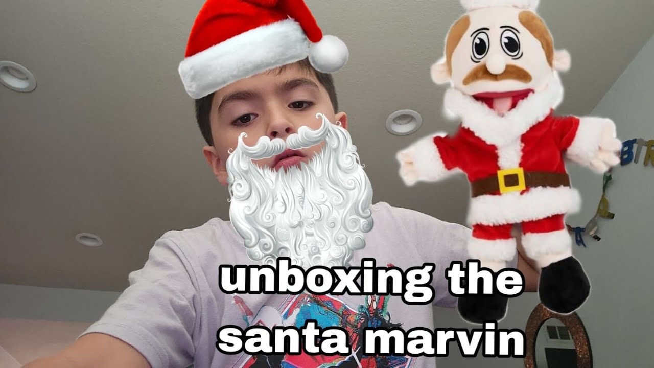 unboxing the santa marvin puppet - YouTube
