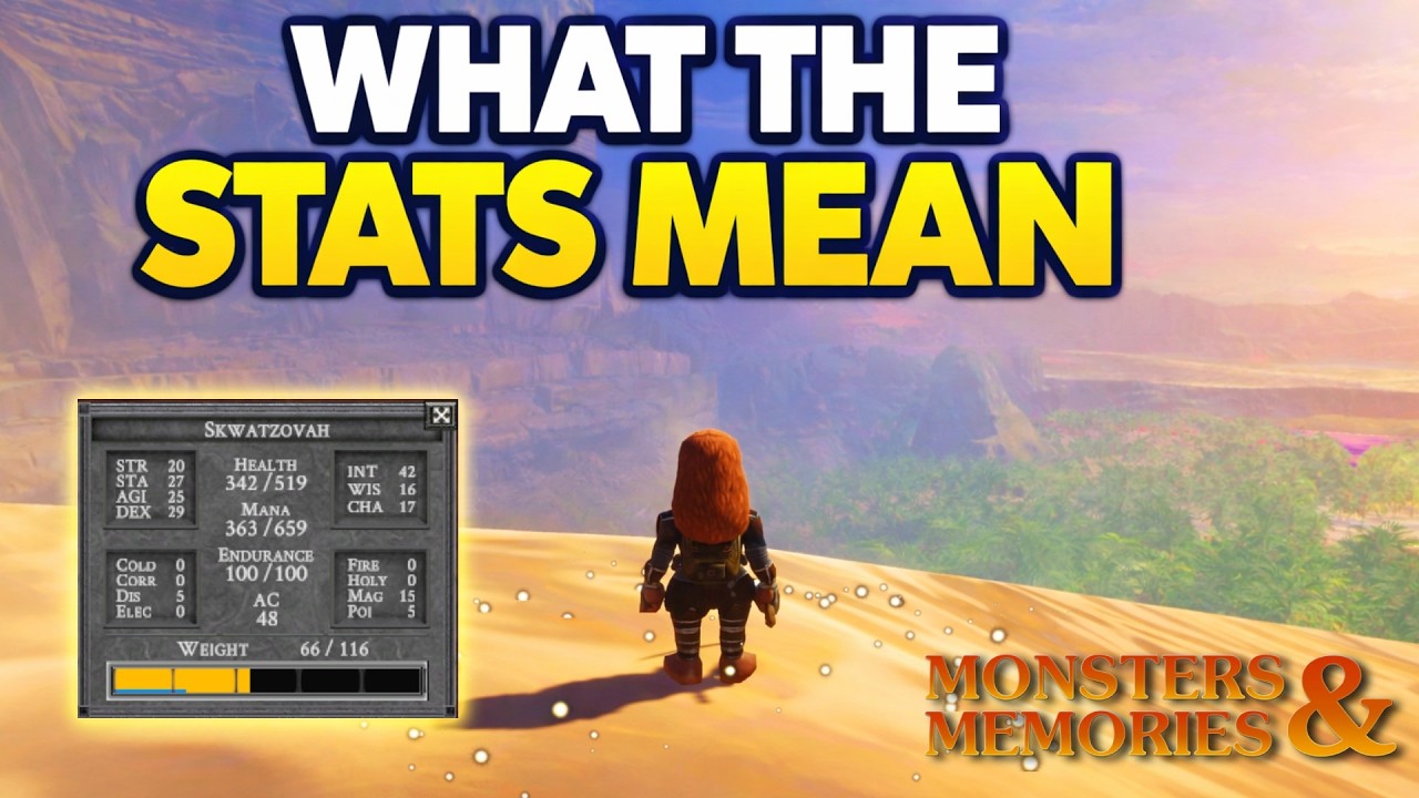 Every Stat in Monsters & Memories Explained - YouTube