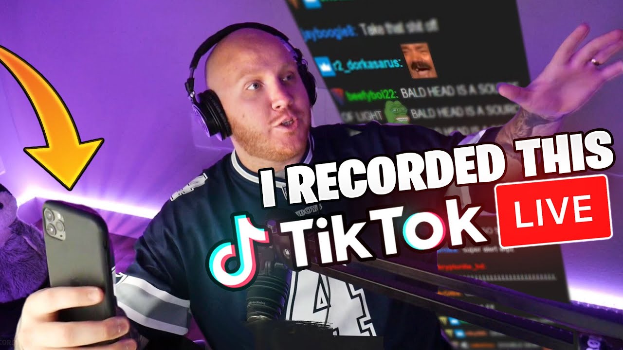 TIMTHETATMAN RECORDING A TIKTOK LIVE ON STREAM.. - YouTube