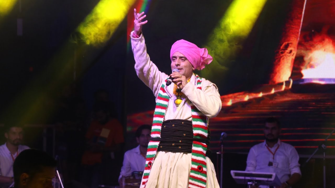 SUNIL RANA HIMACHALI FOLK SINGER LIVE IN CHAMBA MINJAR MELA LIVE 2023 ...