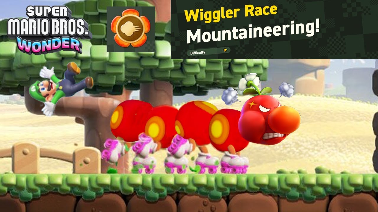 Super Mario Bros Wonder | Wiggler Race Mountaineering - YouTube