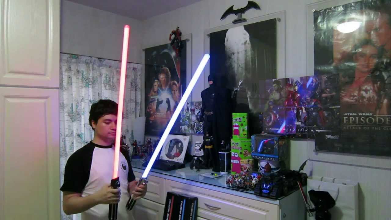 Star Wars Force FX Lightsabers Darth Vader + Anakin Skywalker Review ...