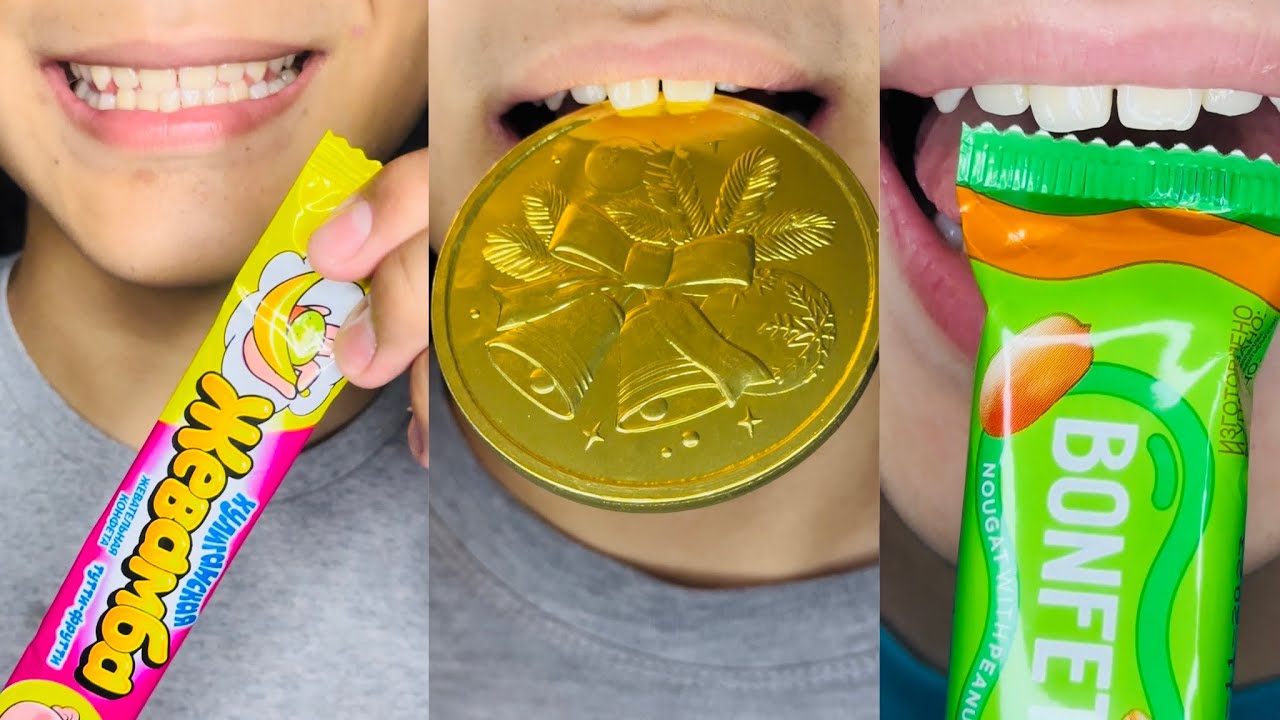 BAKO ASMR Presents Daily Viral Chocolate and Candy Chewing ASMR - YouTube