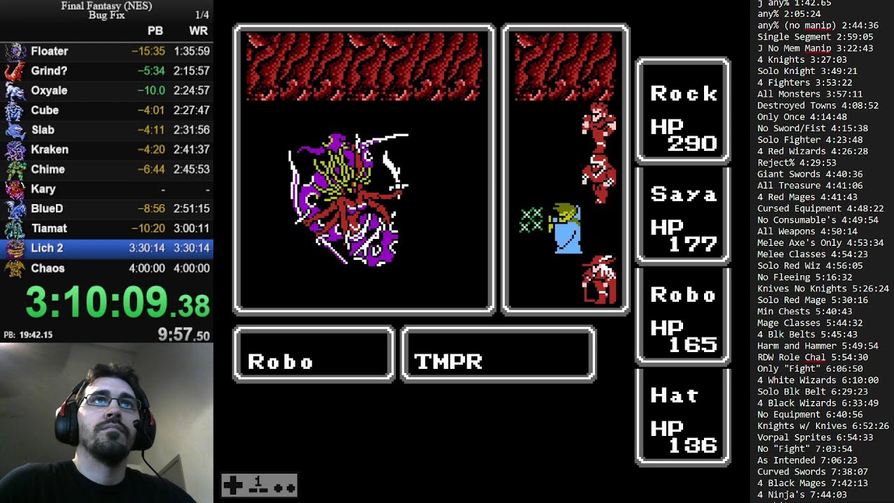 FF1 NES Bugs Fixed 3:39:16 - YouTube
