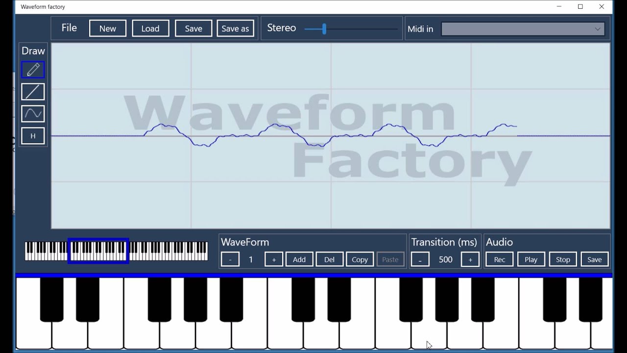 Waveform Factory : How to create an organ waveform - YouTube