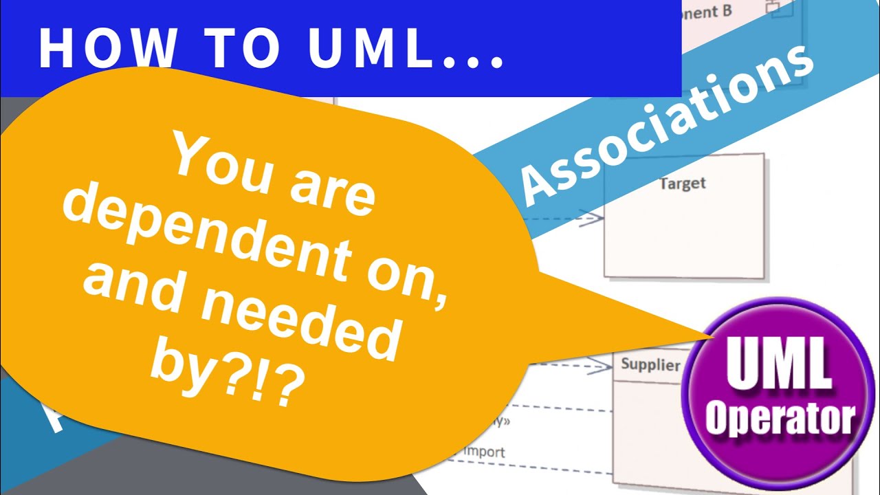 Understanding Associations in UML Part 3 Dependencies (e4) - YouTube