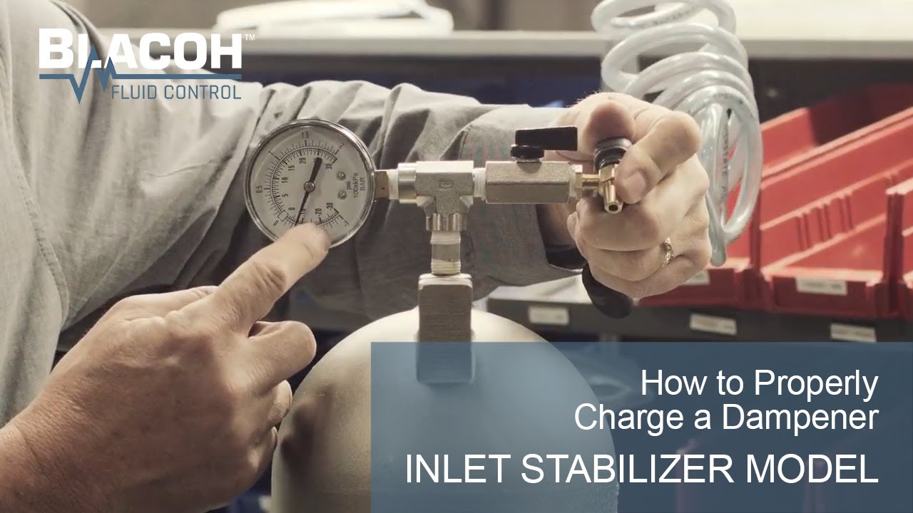 How To Properly Charge A Dampener- INLET STABILIZER Blacoh Model - YouTube