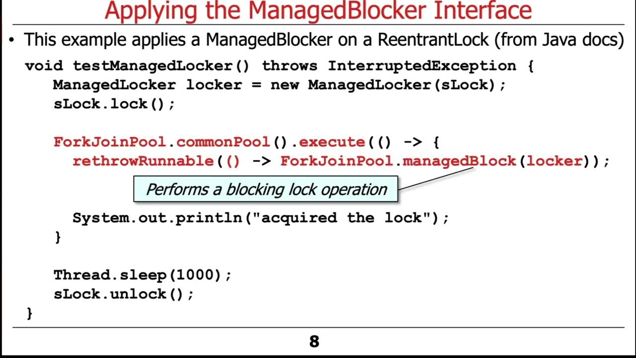 Applying the Java Fork-Join Framework’s ManagedBlocker Interface - YouTube