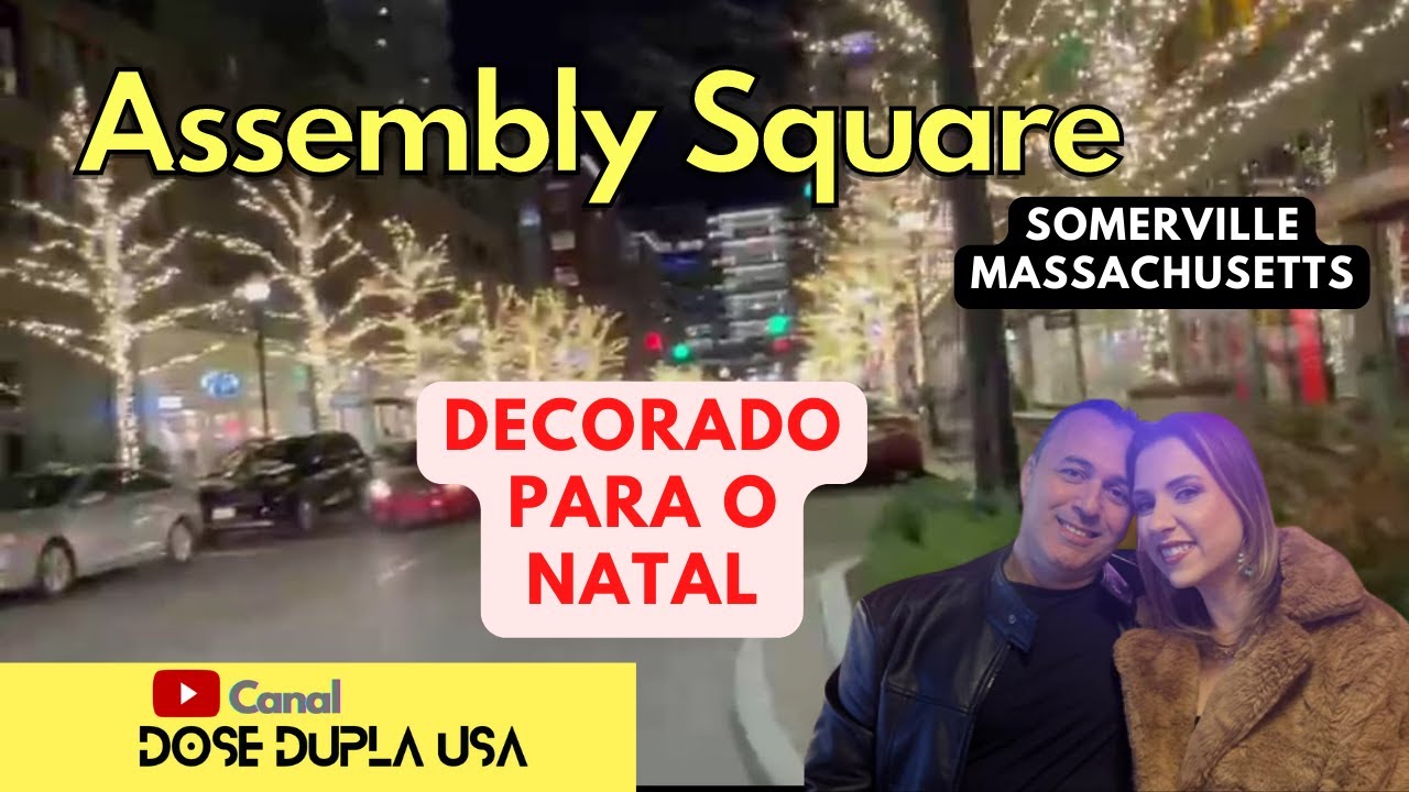 Assembly Square - Somerville - Massachusetts - Decorado para o Natal ...