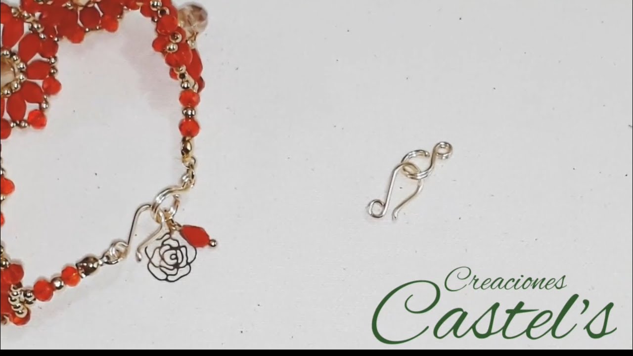 Broche De Gancho Para Bisuteria, Hecho Con Alambre - YouTube