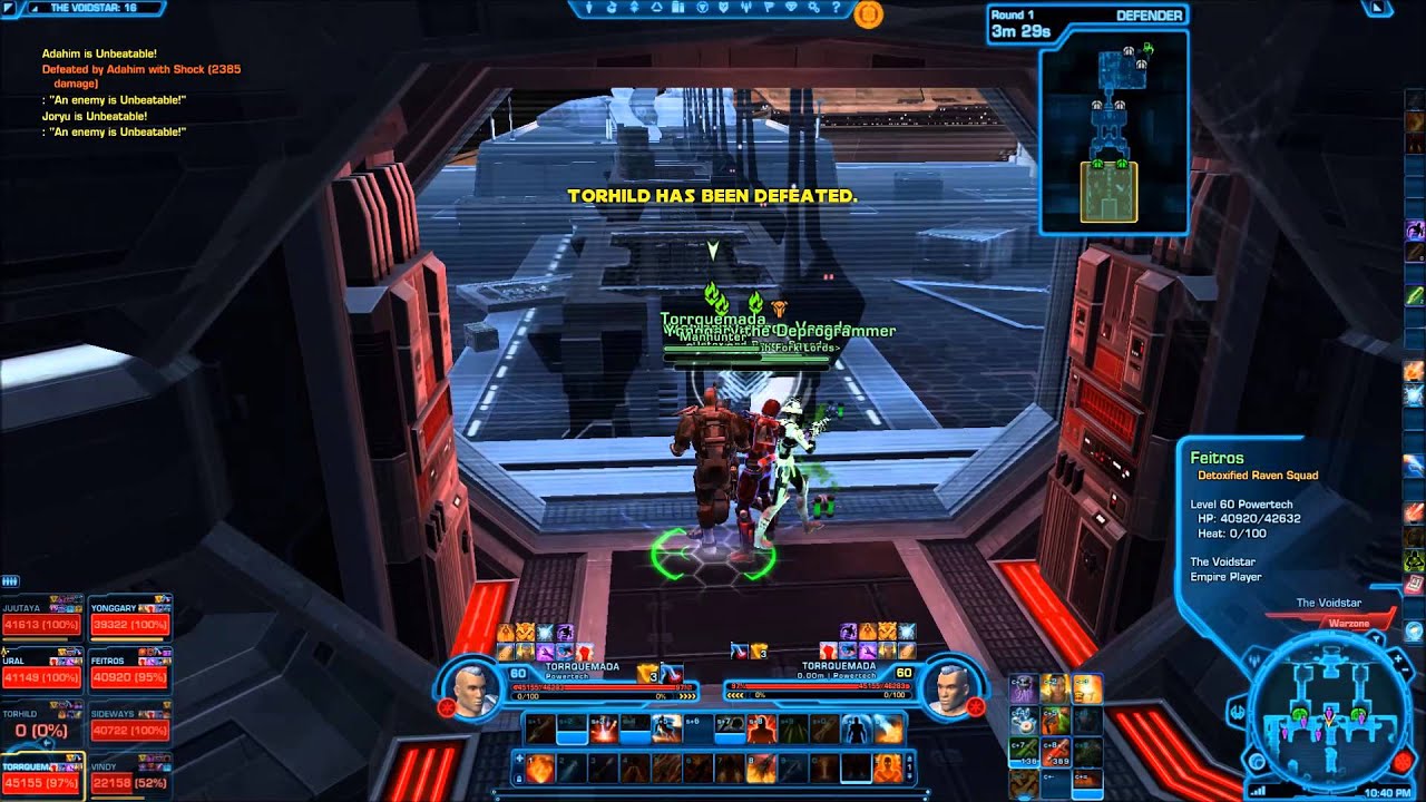 SWTOR PvP 3.3a, Shield Tech Powertech (tank) 60 lvl, Voidstar - YouTube