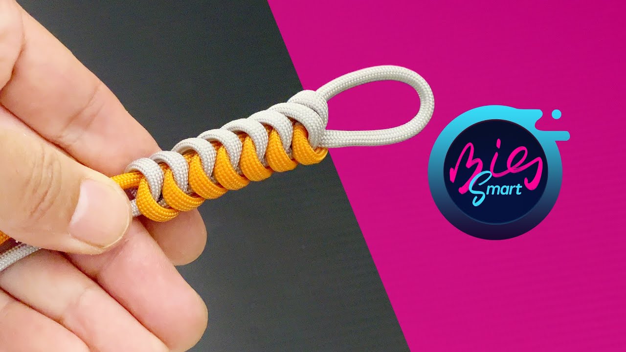 Captivating Two Color Snake Knot｜Mesmerizing Weaving Art - YouTube