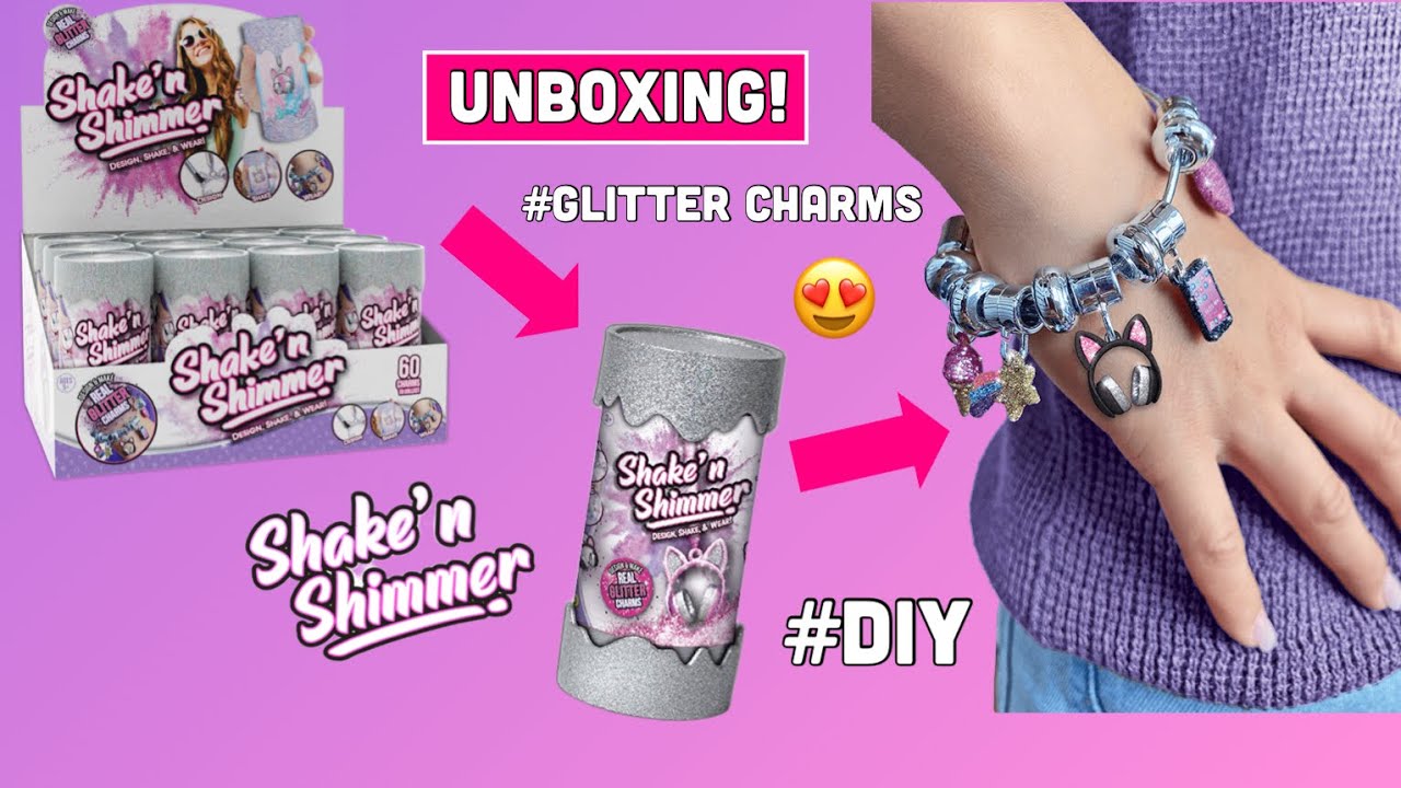 Unboxing Shake’n Shimmer Glitter Charms Surprise | Satisfying 🌷 - YouTube