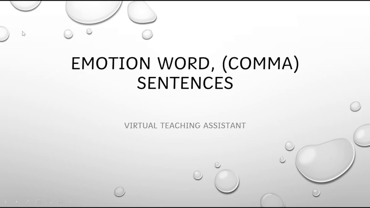 What is an emotion (comma) sentence? - YouTube