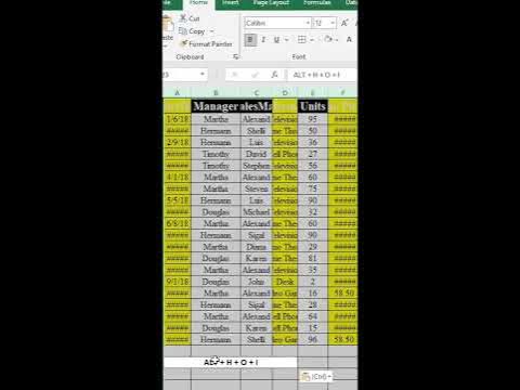 How to auto adjust column width in ms excel Advance Features #exceltips #exceltutorial #pc #tech ...