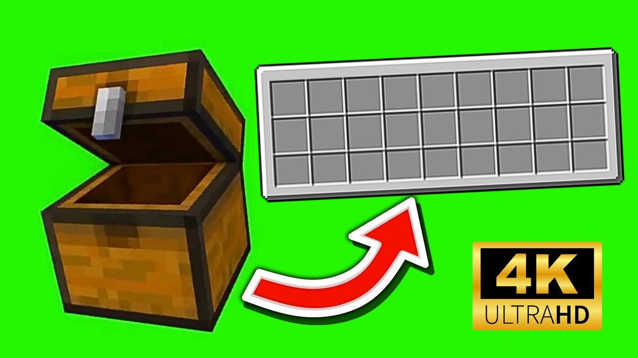 Minecraft Chest Opening Animation Green Screen Youtube