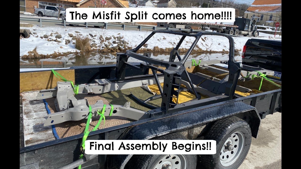 The Misfit comes back from powder coating and chassis assembly begins ...