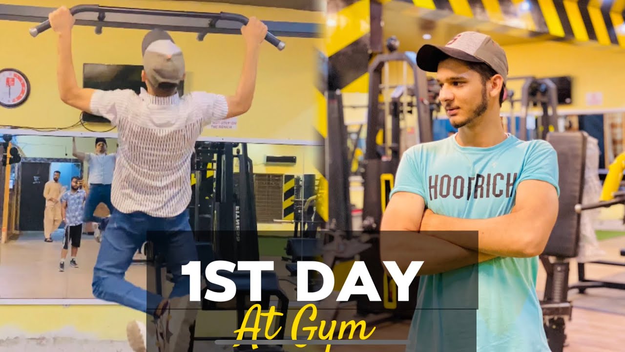 #gym First Day Routine | 1st Day At Gym | جم کا پہلا دن | Hami Bhai ...
