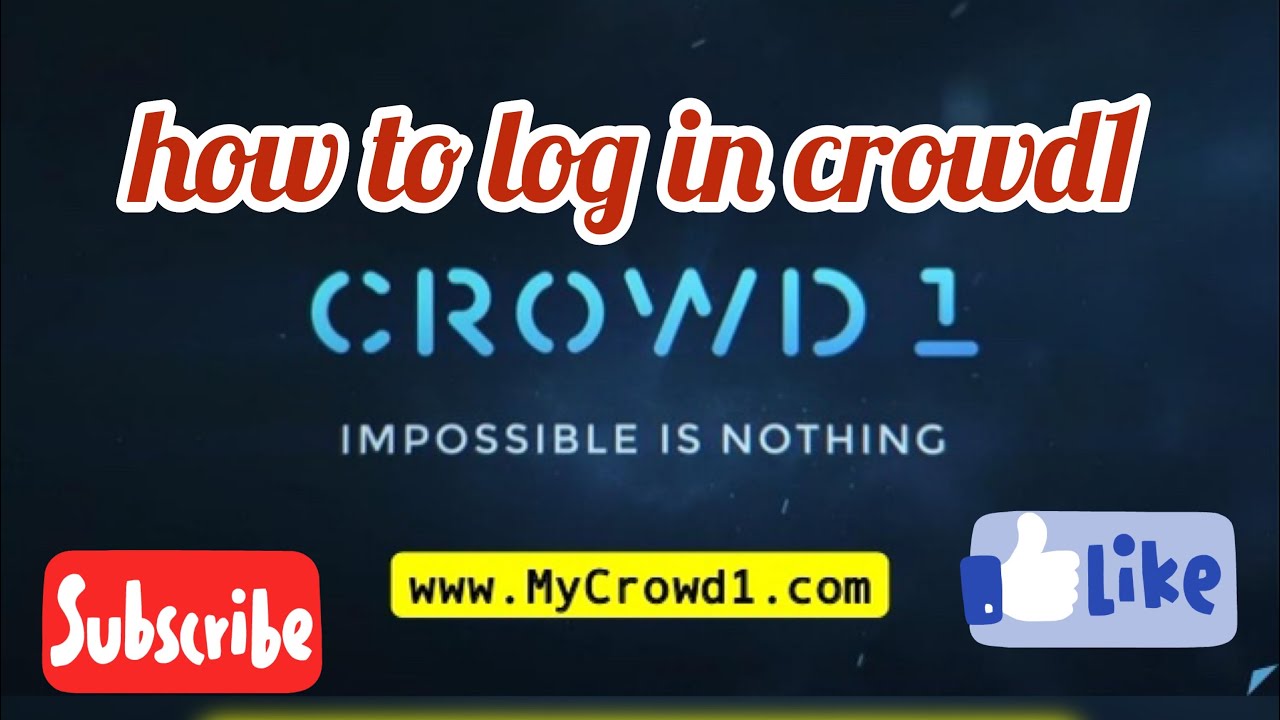 how to log in crowd1 please watch this video and like ,comment and ...