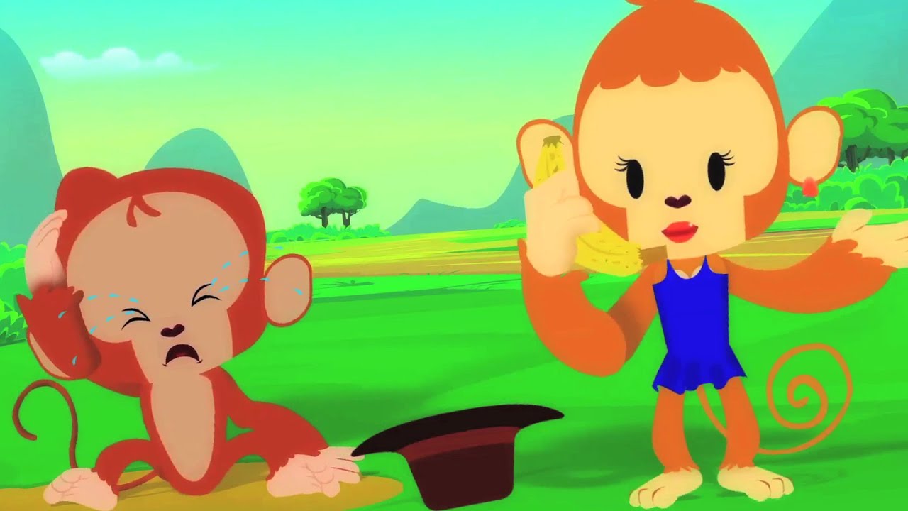 Cinco monitos saltando en la cama | rimas y canciones para niños - YouTube