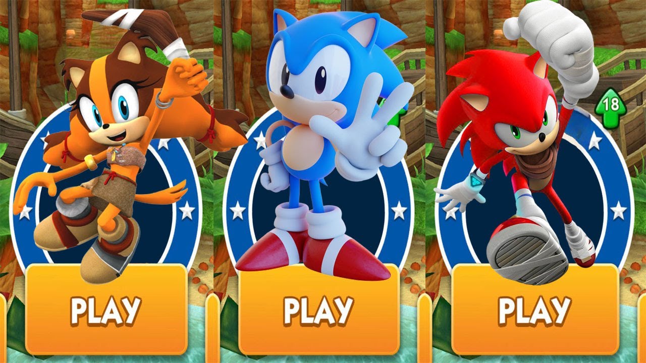 Sonic Dash - Classic Sonic vs Sticks The Badger Sonic Boom vs Fire ...