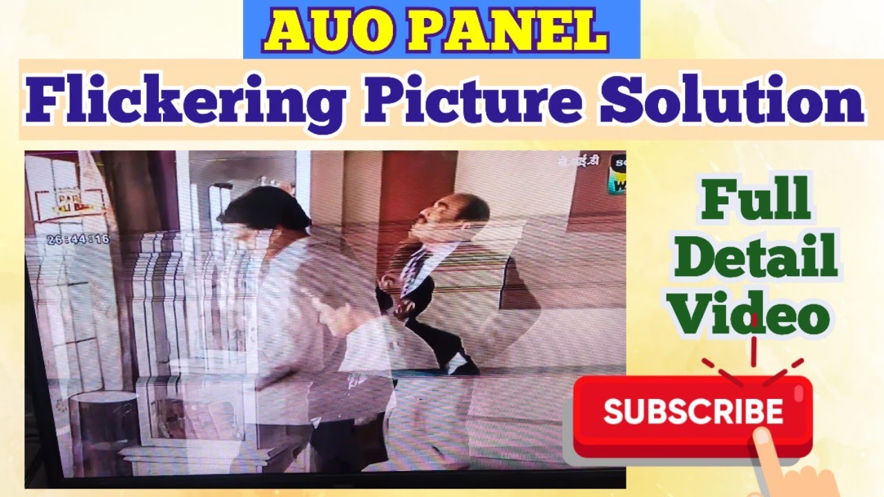 Led tv Display Flickering Problem solution! AOU 32T24 Panel Repair ...