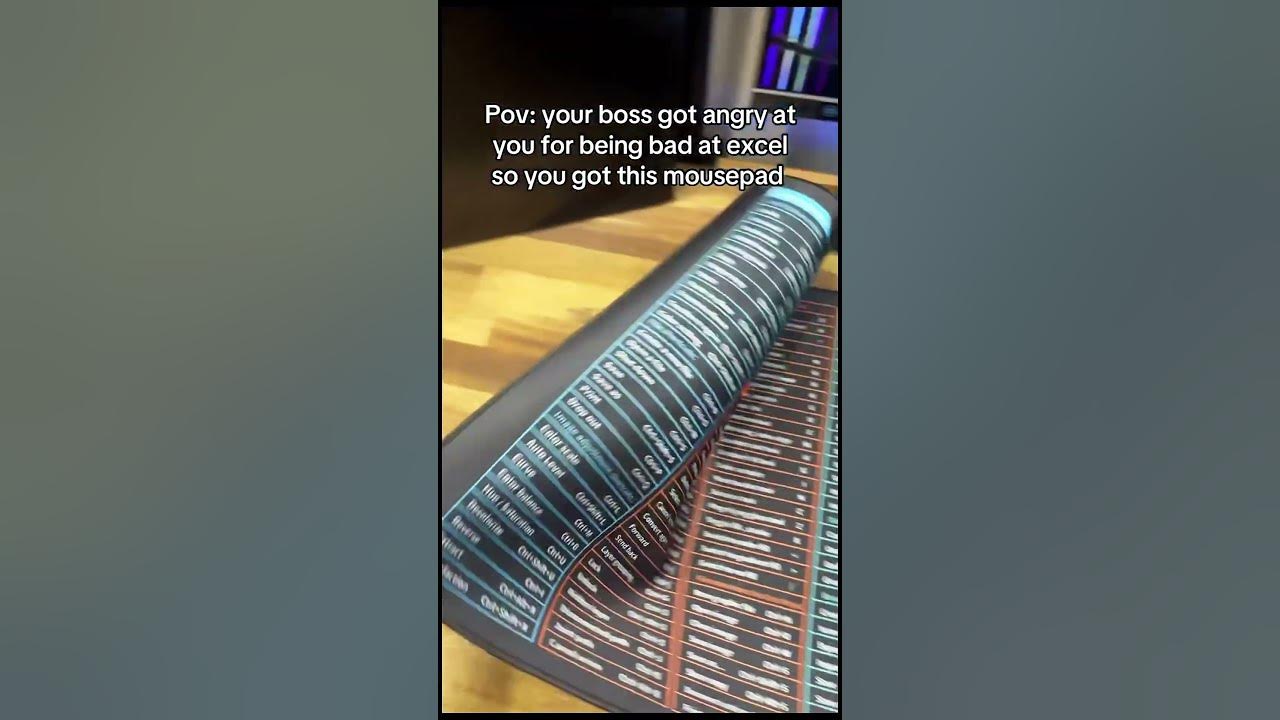 Efficiency at a Glance 📝 Keyboard Shortcut Mat! - YouTube