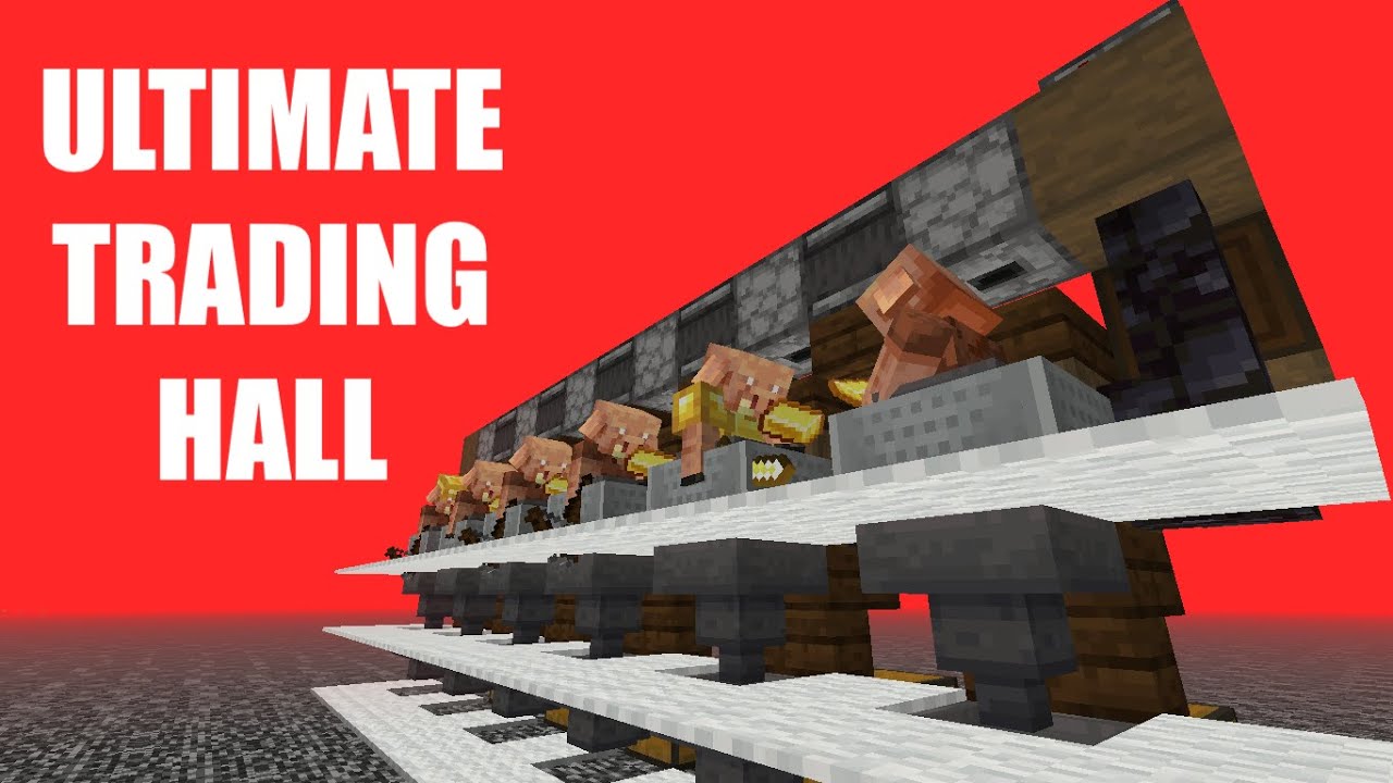Effective Piglin trading hall design 1.16+ - YouTube