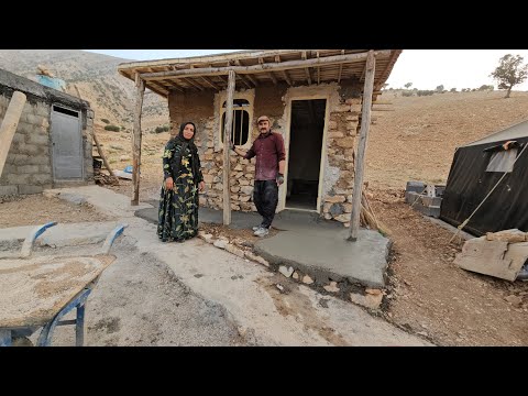 Will cementing the front of the structure make Ahmad and Farideh's dream more complete?