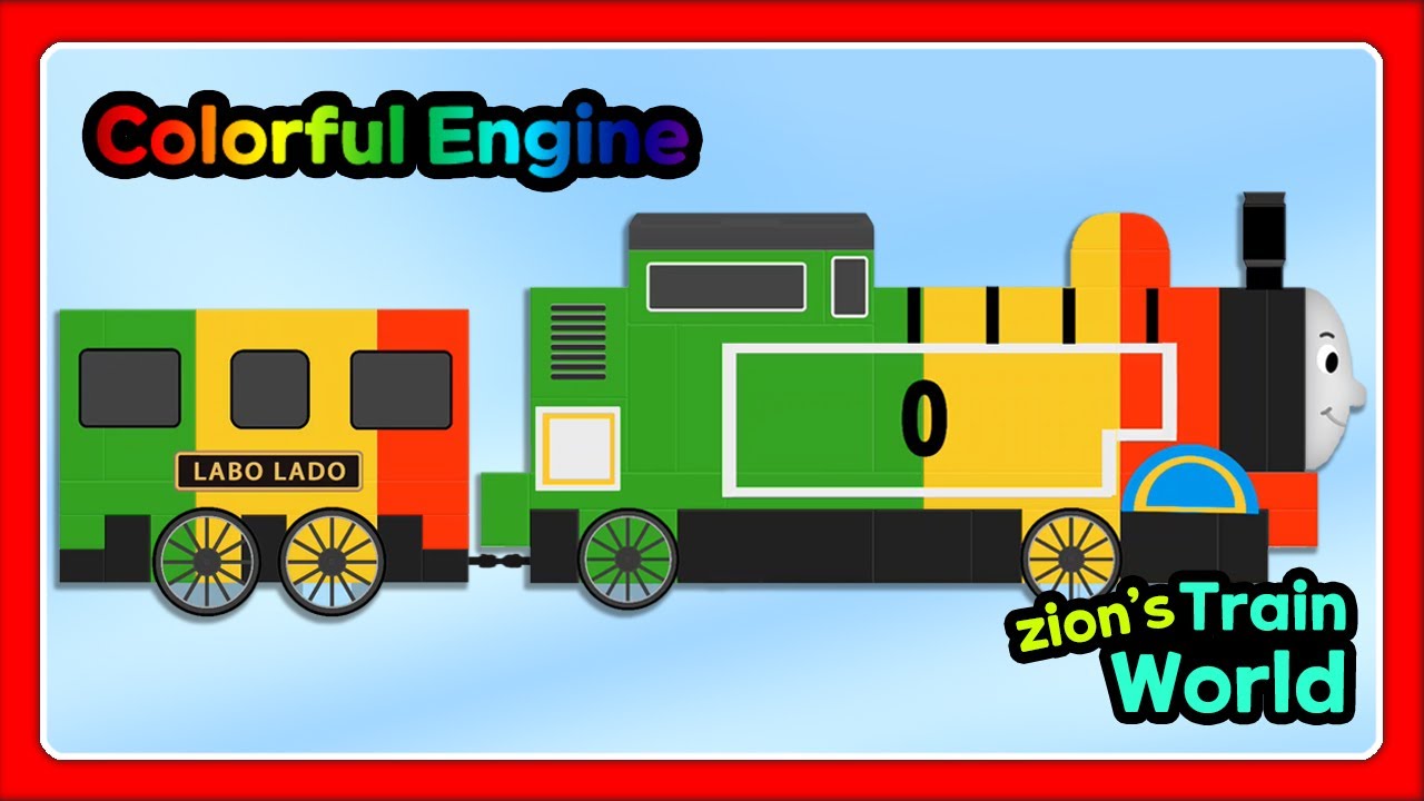 Labo Brick Train #764 Colorful Train - YouTube