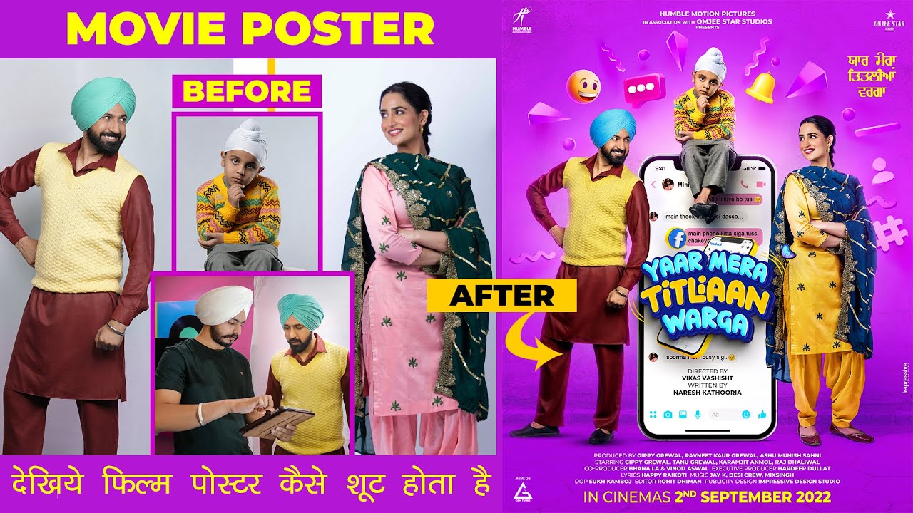 MAKING YAAR MERA TITLIAN WARGA | BTS poster shoot making | GIPPY GREWAL ...